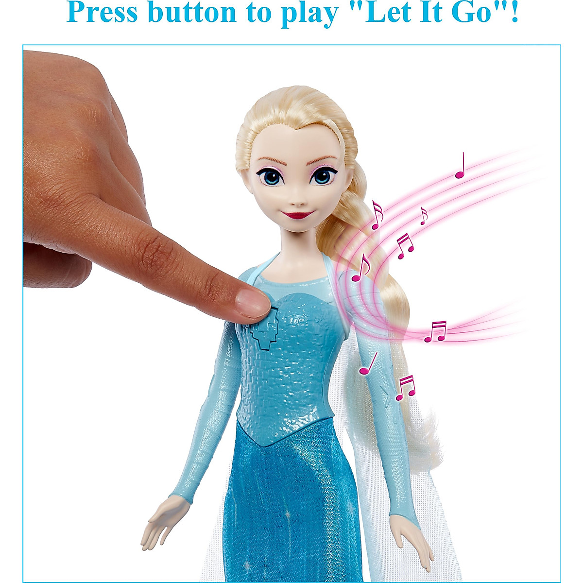 Mattel Disney Frozen Toys, Singing Elsa Doll with Signature Clothing, Sings “Let It Go” from the Movie Frozen