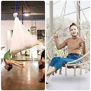 WAREMAID Heavy Duty 360° Swivel Swing Hanger, Stainless Steel Swing Hook for Ceiling Wooden Porch Swing Hanging kit Playground Gym Rope Boxing Bag Hammock Chair Yoga Mount 1000 lb Capacity