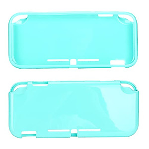 Game Console Protective Cover, Precise Cutou TPU Sleeve Anti Fingerprint Wear Resistant Half Packed Comfortable for Switch Lite(Turquoise)