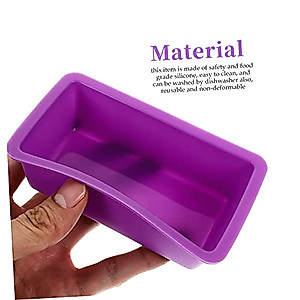 Cabilock Egg Cake Mold Mini Chocolates Mini Cake Molds Loaf Pans for Baking Bread Silicone Cake Mould Bread Pan Silicone Baking Mold Nonstick Toast Mold Toast Box Baking Cup Bakeware Oven