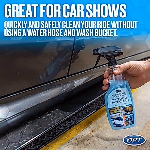 Optimum Opti-Clean Waterless Wash and Protect - Ready to Use Waterless Car Cleaning Spray and Polymer Protection (18 oz)