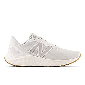 New Balance Women's Fresh Foam Arishi V4 Running Shoe, Summer Fog/Nimbus Cloud/Light Gold Metallic, 8.5