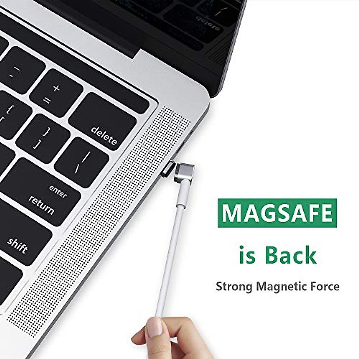 Elecjet Magnetic USB C to C Charging Cable for MacBook Pro Air, iPad Pro, 87W PD Fast Charger for Samsung Galaxy S23 S22 S21 S20 Ultra, Google Pixel 7 6 Pro, Moto G, Dell XPS, Type C Devices, 6.6ft