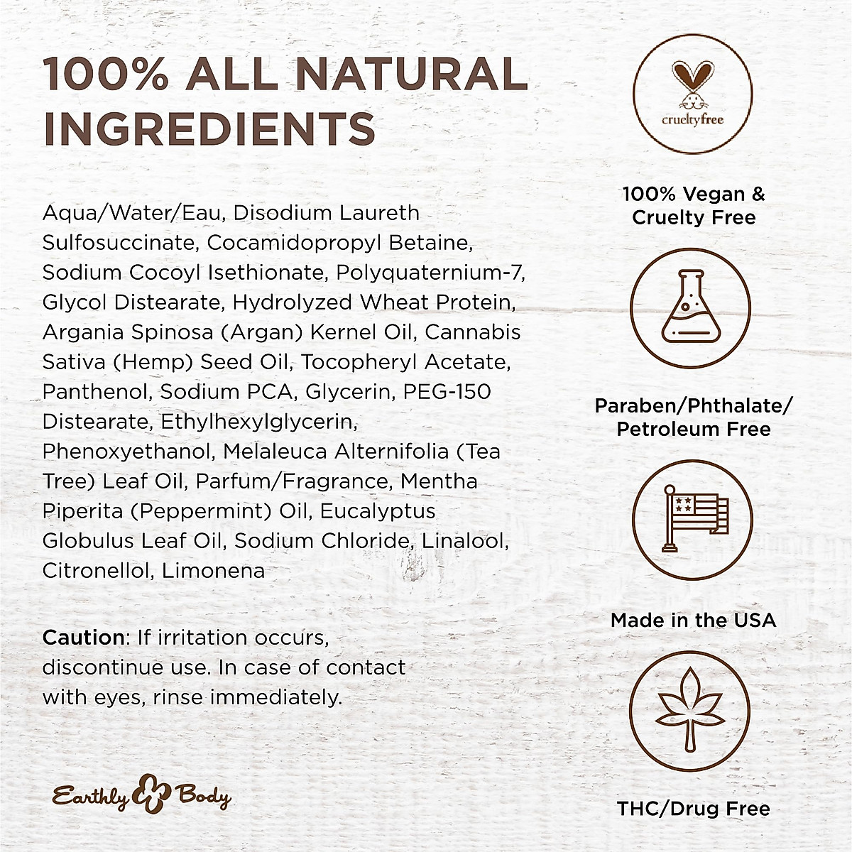 Earthly Body Miracle Oil Tea Tree Shampoo 16 Fl Oz