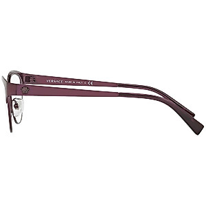 Versace VE1240-1397 Eyeglasses, Plum w/Demo Lens, 53mm