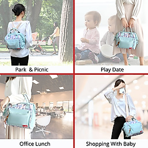BunnyBoop Medium Small Baby Diaper Bag Backpack - Diaper Bags For Baby Girl Tote Diaper Bag Mini Diaper Bag Tote & Crossbody Baby Bag For Mom Bag | Baby Backpack Diaper Bags For Boys