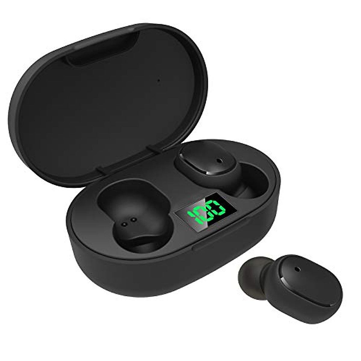 TWS Bluetooth 5.0 Earphone, Wireless Portable Noise Cancelling Sports Headphones HiFi Stereo Music Player Earbuds with Charging Case for Smart Phone