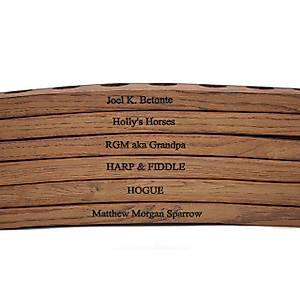 Personalized Laser Engraved Center Barrel Stave Stopper Cork Display Made To Fit Blanton's Bourbon Horse Stoppers- Wall Mountable