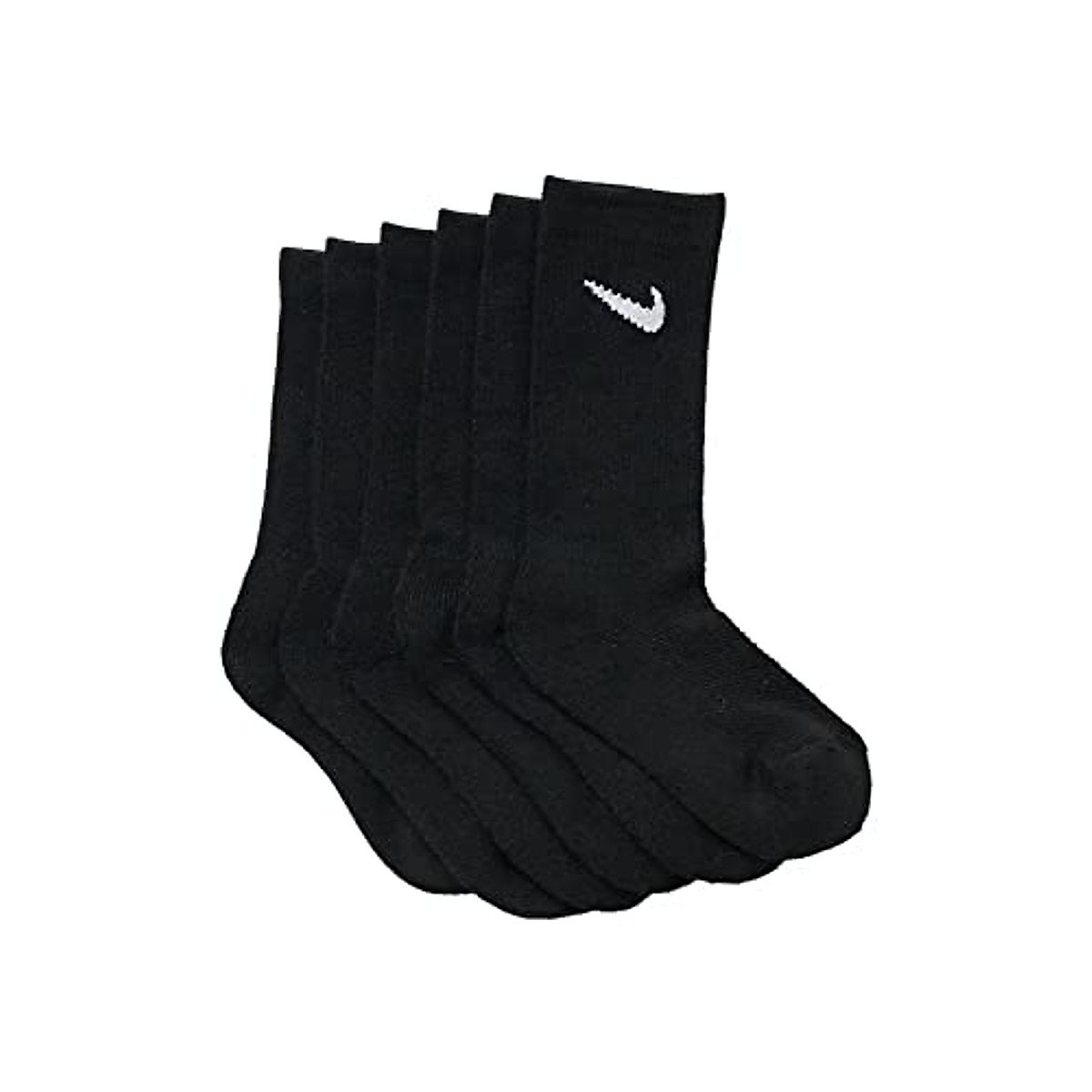 Nike Kids Cushioned Crew Socks, 6 Pairs, Sock Size 5-7 yrs, Shoe Size 10C-3Y