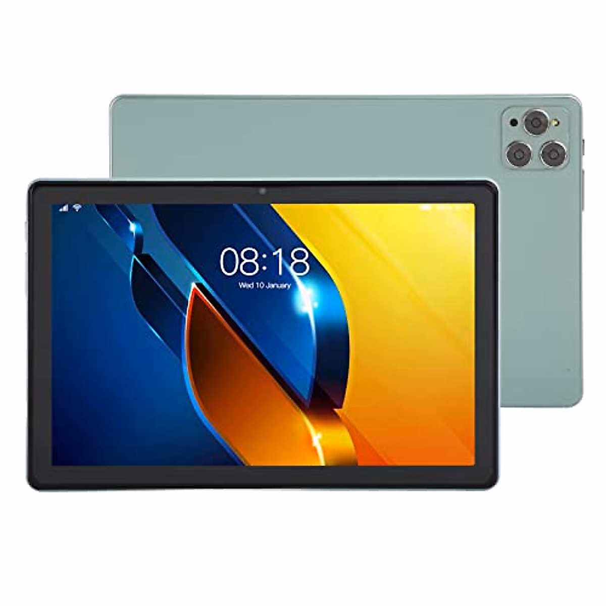 PUSOKEI Tablet PC for Android 11,10 inch 1920x1200 IPS HD Display,MT6711 10 Core CPU,6GB 128GB Memory,Dual SIM Card Slot,2.4G 5G Dual Band WiFi,8MP 20MP Camera(Green)