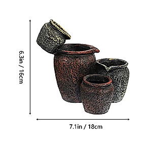Happyyami 1 Set Succulent Plant Pots Resin Flower Planter Decorative Flower Pot Small Planter pots Table Pen Holder Small Flower Pot The Office Decor Small Planting Flowerpot Ashtray Counter