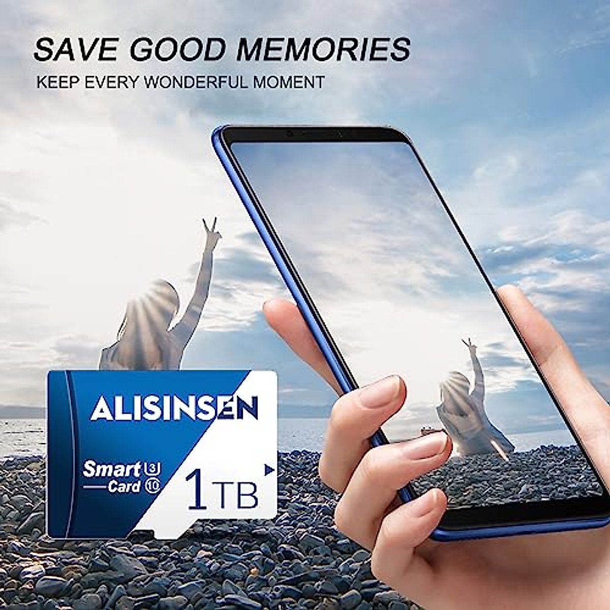 1TB Micro SD Card,TF Card 1TB Memory Card Class 10 Micro SD Memory Cards 1TB High Speed with SD Card Adapter for Android Smart-Phones,PC&Camera
