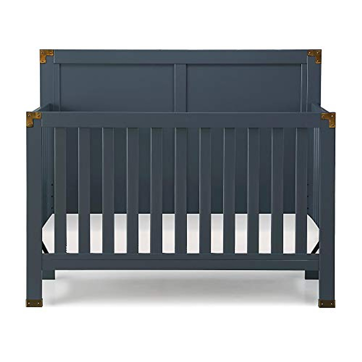 Baby Relax Miles 5-in-1 Convertible Crib, Graphite Blue