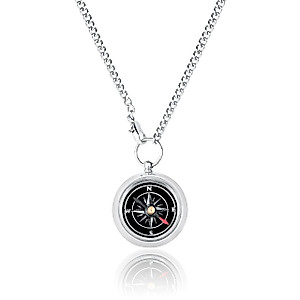 You are my true North Engraved Compass Necklace Gifts for Him or Her | Romantic Gifts for Men Women Husband Wife Boyfriend Girlfriend Bestfriend Couple | Love Gift Ideas for Anniversary Wedding Valentine day