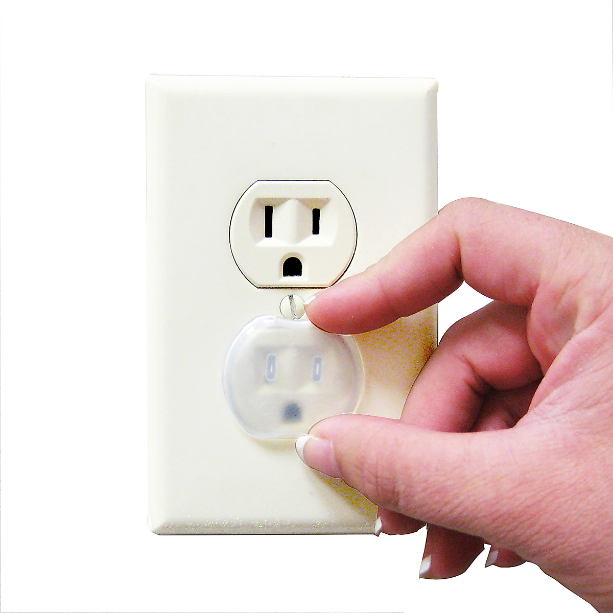 Dreambaby Plastic Baby Safety Outlet Plug Covers - 12 Pack - Outlet Covers Baby Proofing