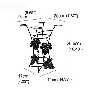 DOUBA Wine Holder Glass Holder 2 in 1 Party Display Stand Storage Rack Goblet Holder Champagne Bar