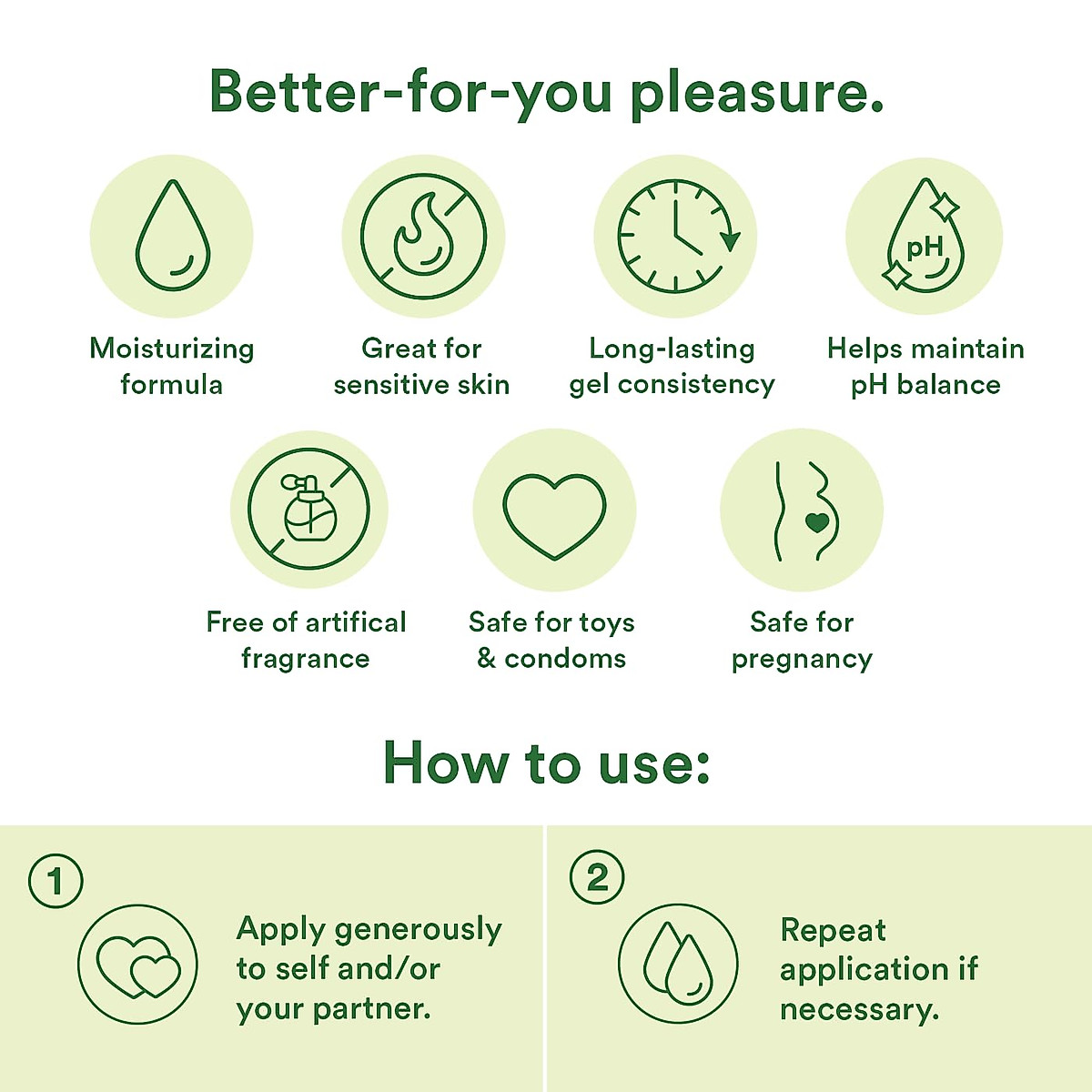 Good Clean Love Almost Naked Hint of Mint Water-Based Lube, Personal Lubricant with Organic Aloe Vera, Safe for Adult Toys & Condoms, pH-Balanced, Intimate Wellness Gel for Men & Women, 1.69 Oz