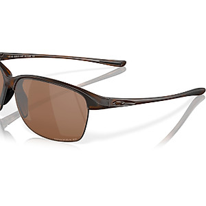 Oakley Women's Oo9191 Unstoppable Rectangular Sunglasses, Matte Brown Tortoise/Prizm Tungsten Polarized, 65 mm