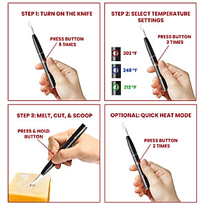 Rosineer Electric Hot Ceramic Knife Tool Set with 3 ml Silicone Lidded Jar, Glass Container, and 8 x 6 in PTFE Non Stick Sheet