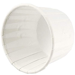 KEILEOHO 800 Pack 2 OZ Treated Paper Souffle Portion Cups, Food Grade Paper Condiment Cups for Condiments, Samples, Popcorn, Candies, Measuring, White