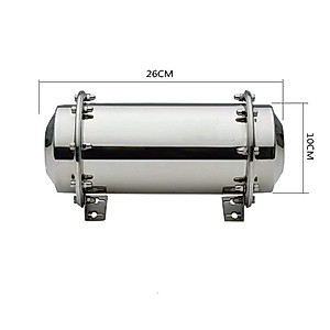 MAYAGU 10.2" Stainless Steel Time Capsule Waterproof Lock Container Storage Future Gift