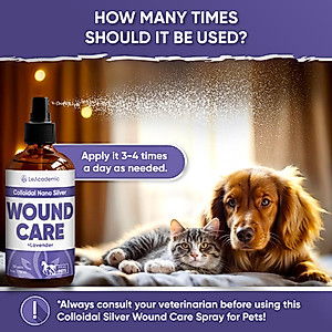 Dog Wound Spray | Cat and Dog Wound Care | Dog Itch Spray | Pet Wound Care + Lavender | Wound Care for Dogs | Cat Wound Care | Horse Wound Care | Wound Care for Cats | Chicken Wound Spray | 4 Oz