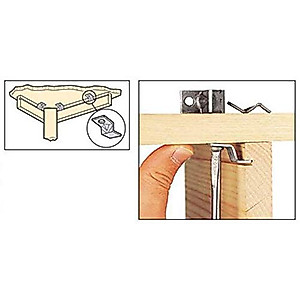 Table Top Fasteners with Screws, Desk Top Fasteners, Heavy Duty Table Top Connectors/Table Clips/Table Top Brackets, Set of 20 Packs (Include 20 Clips and 20 Screws)
