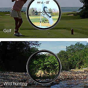FIDDAA Golf Rangefinder,Multifunctional Rangefinder,Laser Range Finder,LCD Screen Display,Touch Screen Measuring Instrument Distance Angle Measuring Altimeter