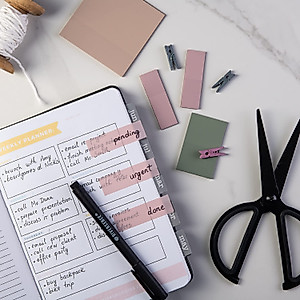 DiverseBee Pastel Transparent Sticky Notes, Cute Clear Sticky Tabs, Translucent Page Flags Book Markers Stickers, Planner Accessories Sticky Notes 3x3, Bible Journaling Study Office School Supplies