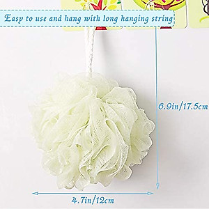 10 Pcs Mesh Loofah Sponges,Colorful Loofah Sponge Shower,Mesh Soft Pouf Shower