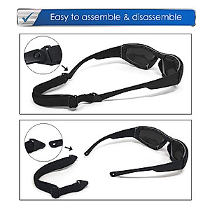 LUFF UV400 Outdoor Riding Glasses Sunglasses To Protect The Eyes From Glare, Suitable For Cycling Running Fishing Ski Golf (Black)