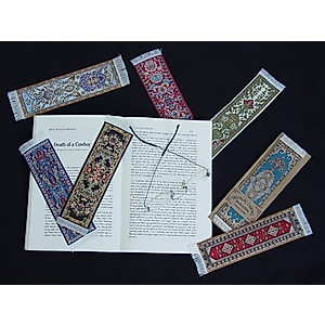 Oriental Carpet Rug Bookmarks #2 (Set of 4) Beautiful, Elegant, Woven Cloth Bookmarks! Oriental Carpet Rug Bookmarks - Beautiful, Elegant, Woven Cloth Bookmarks! Best Gift