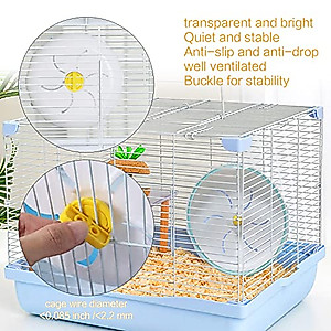 8.3" Silent Spinner-Non-Slip-Large Exercise Running Hamster Wheel for Small Animal Pet -Like Hamster,Chinchillas,Gerbils,Hedgehogs and Mice.