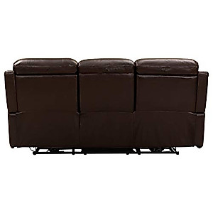 Barcalounger Sedrick Power Reclining Sofa With Power Head Rests, El Paso Walnut