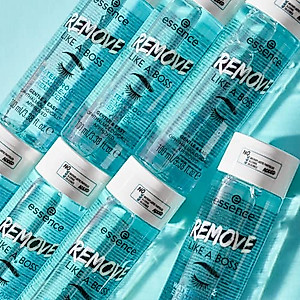 essence | Remove Like A Boss Waterproof Eye & Face Make-Up Remover | Bi-Phase, Gentle & Caring, Easy to Remove | Vegan & Cruelty Free | Free from Parabens, & Microplastic Particles