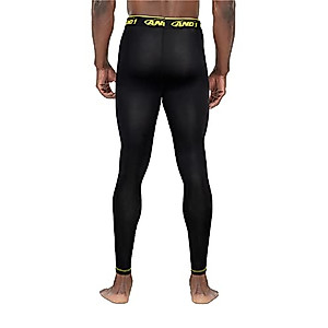AND1 Men's Performance Leggings - Athletic Compression Base Layer Tights (Size: S-XL), Size X-Large, Black