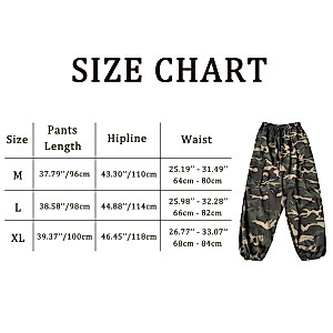Linsennia Camo Cargo Pants for Women Baggy Y2k Parachute Pants Wide Leg with Pockets Girls Streetwear Goth