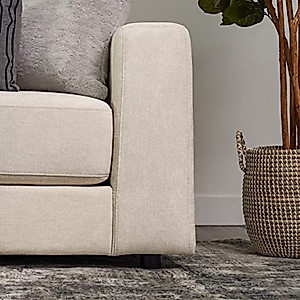 Abbyson Living Elliot Sofa - Transitional Design, Fabric, Stain Resistant, Sand