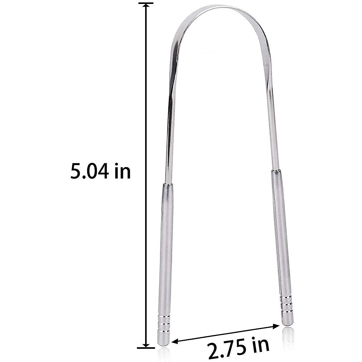 ZUER Tongue Cleaner, Steel Tongue Scrapers for Adults,Use for Plaque Removal, Bad Breath and to Restore l Hygiene or Taste Sensation