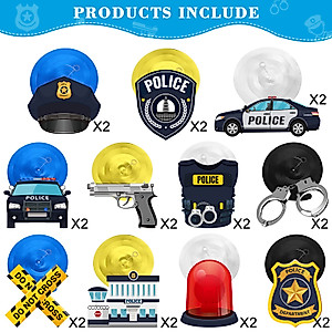 30 Pcs Police Party Hanging Swirls Police Party Decorations Swirls Police Party Favors Police Graduation Party Decorations Police Decor for Police Department Theme Birthday Party Baby Shower Supplies