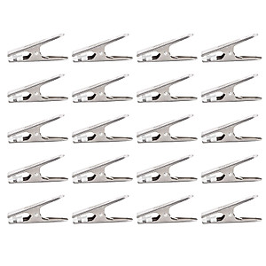 Clothes Clip, 20pcs Stainless Steel Laundry Clips with Heavy Duty Clamp Metal Clothes Pegs for Hanging Laundry Home Kitchen Outdoor Travel Office