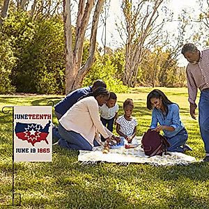 Juneteenth Garden Flag June 19 1865 African American Independence Day Freedom Vertical Double Sized Yard Outdoor Decor