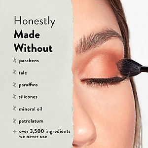 Honest Beauty Longlasting Vegan Liquid Eyeliner + Talc-Free Eyeshadow Pallette with 10 Shades Bundle | Dermatologist Tested + Cruelty Free | 0.58 fl oz, 0.67 oz
