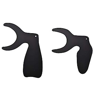 Angzhili 6 Pcs Dental Contraster Intraoral Photographic Dental Black Background Board Dental Photo Contrast Kit