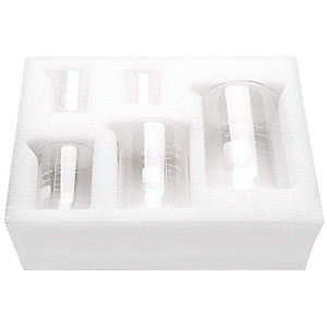 Ackers Boro3.3，Griffin Low Form Scientific Glass Beaker Set-50ml,100ml,250ml,500ml,1000 mL (Pack of 5)