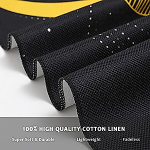 Lourny Sun and Moon Phase Wall hanging - 2 Pcs Long Black and White Tapestry Starry Night Sky Small Tapestries Decor for Bedroom Living Room(Black+White Moon)