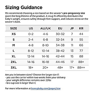 Konny Original Baby Carrier SoftBreeze Luxury Carrier Wrap, Easy to Wear Baby Wrap Carrier, Perfect Essentials Cloths for Newborn Babies up to 44 lbs, (Mint, L)