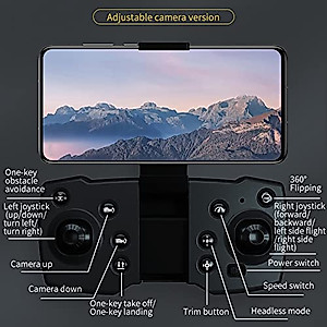 MIS1950s Upgraded Foldable Drone with 1080P Dual HD FPV Camera Remote Control Toys Gifts for Boys Girls Kids Adults with One Key Start/Landing Altitude Hold Headless Mode Speed Adjustment (Blue)