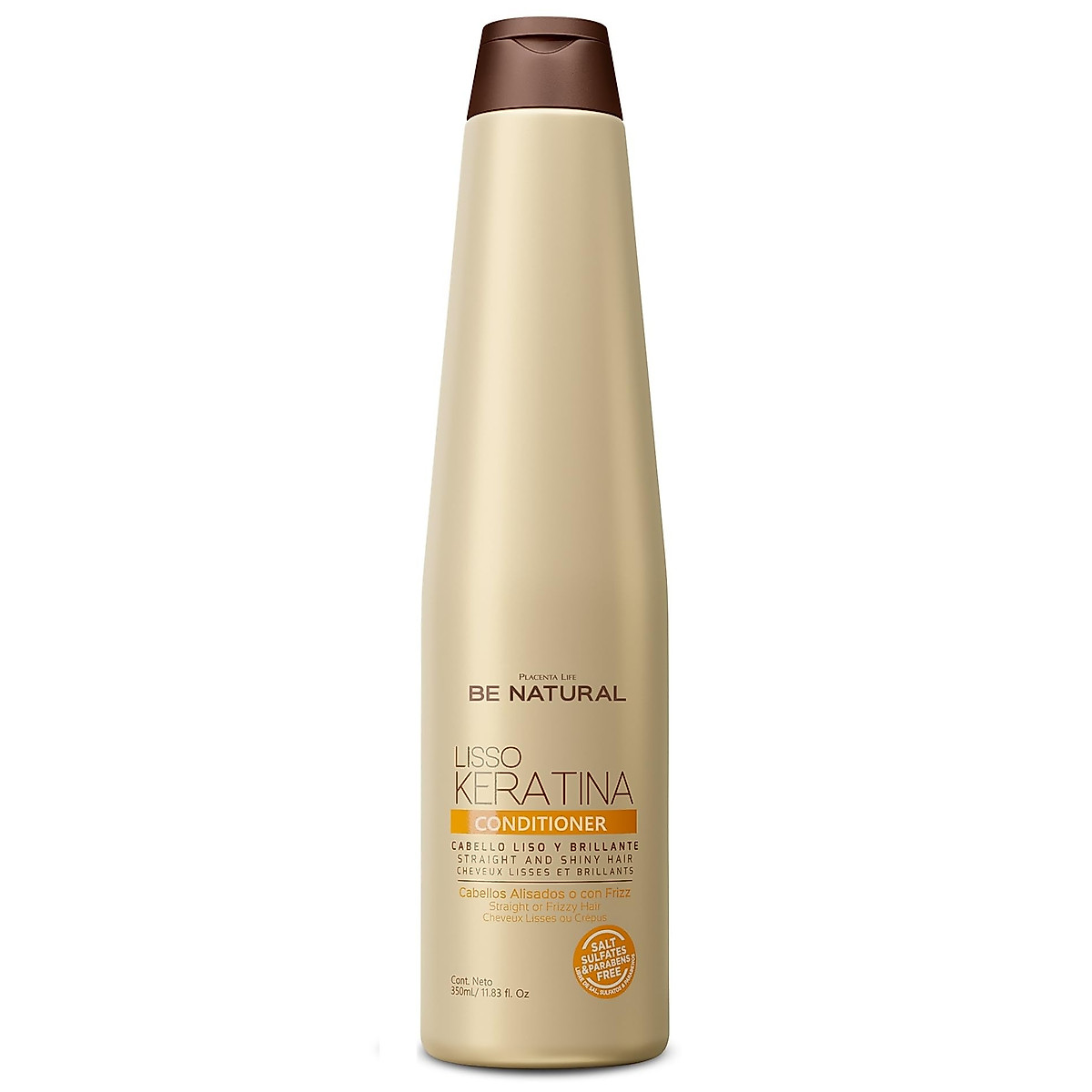 Placenta Life Be Natural Lisso Keratina Conditioner for Straight and Shiny Hair -350 gr/ 12.35 oz. (Lisso Keratina Conditioner)