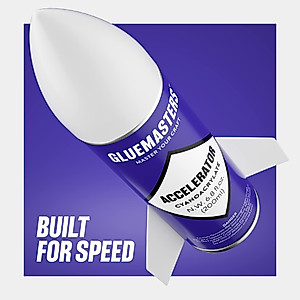 Professional Cyanoacrylate Super Glue Accelerator by GLUE MASTERS - (6.8 fl. oz) Aerosol Activator for instant adhesion for CA glues